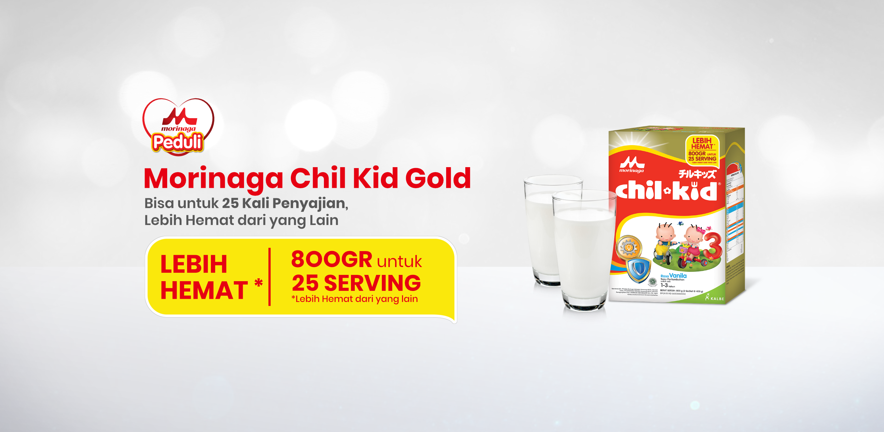 Morinaga Chil Kid Gold Hemat untuk 25 Kali Penyajian